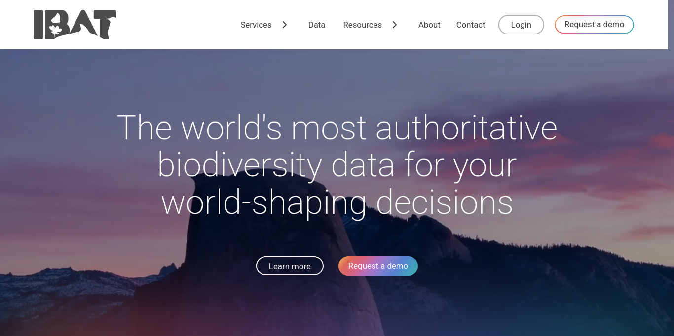 NatureTech Observatory - Integrated Biodiversity Assessment Tool (IBAT)